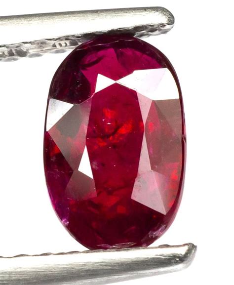 No Reserve Deep Red Ruby 1 01 Ct Catawiki