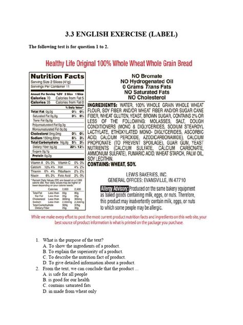 3 3 Label Exercise Class 9 Pjj Pdf Milk Carbohydrates