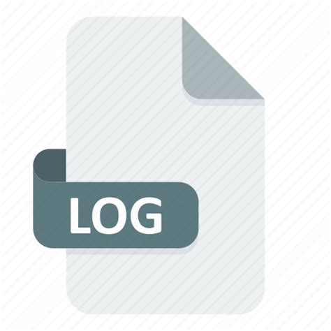 Extension Log Format File Document Icon Download On Iconfinder