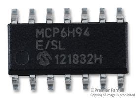 MCP6H94 E SL Microchip Datasheet PDF Technical Specs