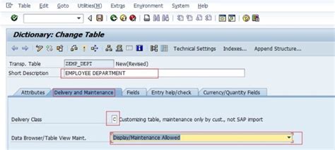 Db Tables And Foreign Key Sapcodes