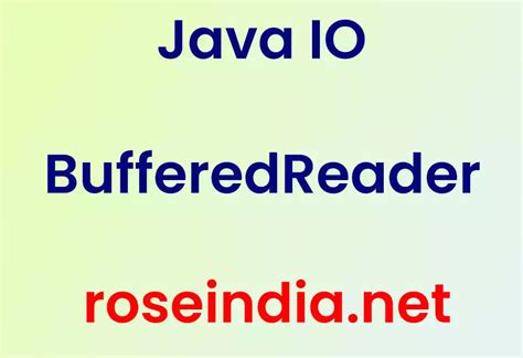 Java Io Bufferedreader