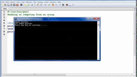 Perl Tutorial No 8 Array Operations Add And Remove Youtube