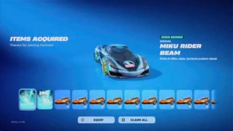 Hatsune Miku Cyclone Car Bundle In Fortnite And Rocket League Youtube