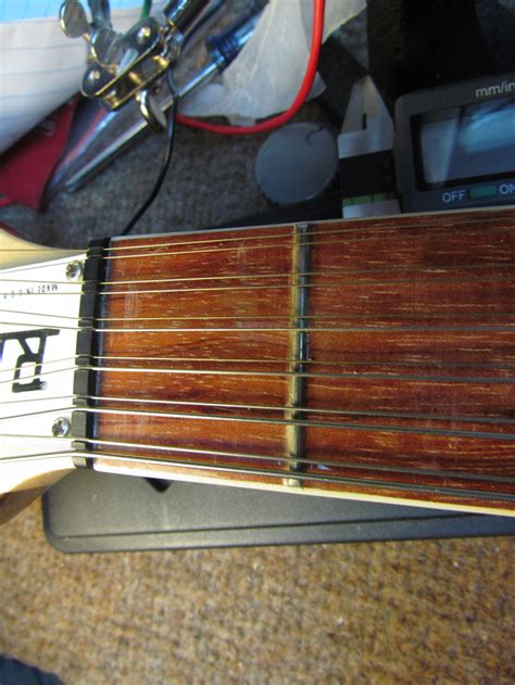 Custom Nut For Rickenbacker 12 String Pt 2 Crawls Backward When Alarmed