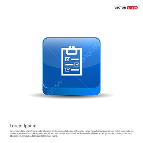 Clipboard Checklist Vector Hd Images Clipboard Or Checklist Icon 3d