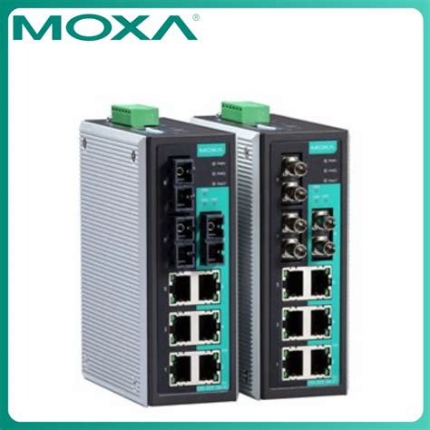 Moxa Eds 309 Series 9 Port Unmanaged Ethernet Switches 10 100baset X Fiber Connectivity 40