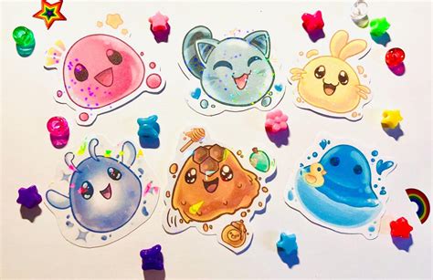 Slime Rancher Holographic Stickers 2 In Pack 1 Etsy