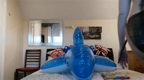 Intex Giant Beachball Inflate While Riding Intex Whale Miss Teal Tease Clips Sale