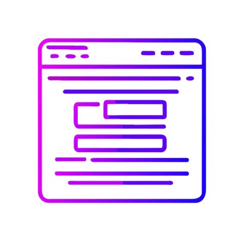 Premium Vector Frontend Developments Icon Outline Gradient