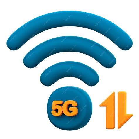 Premium Psd 5g Network Wifi Conection 3d Icon