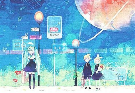 Miku Rin And Len 3 Hatsune Miku Vocaloid Miku