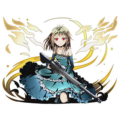 Ucmm Tina Sprout Black Bullet Divine Gate Official Art 10s 1girl Aqua Dress Blonde Hair