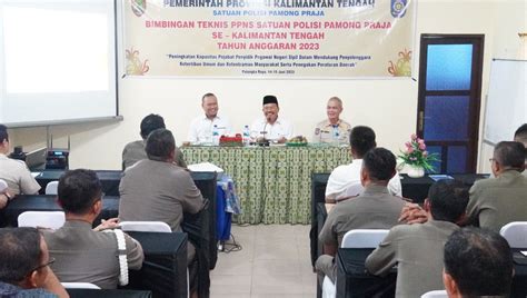 Setda Prov Kalteng Perkuat Kapasitas Personel Bimtek Ppns Satpol Pp