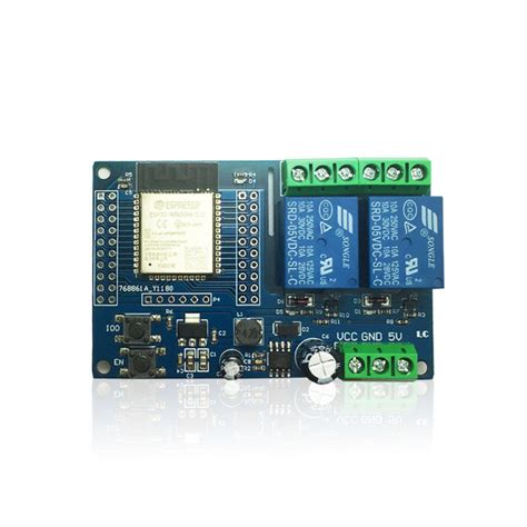 Dc V Power Supply Dual Channel Wifi Ble Relay Module Esp Wroom Development Board Secondary