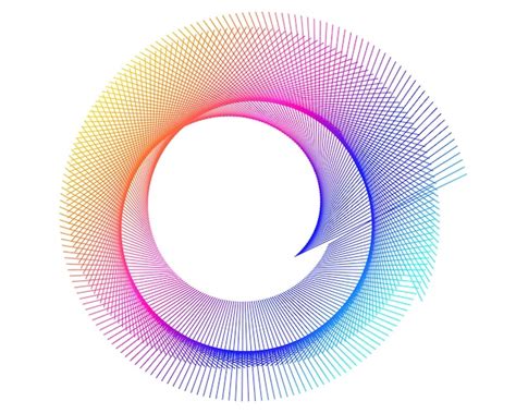 Premium Vector Abstract Spiral Rainbow Design Element On White Background Of Twist Lines