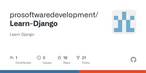 GitHub Prosoftwaredevelopment Learn Django Learn Django