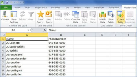 Lets Explore Excel Add In Of Master Data Services Of Sql Server 2012 Part 2