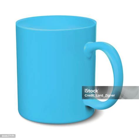 흰색 배경 벡터 일러스트 레이 션에 현실적인 3d 이랑 블루 찻잔 3차원 형태에 대한 스톡 벡터 아트 및 기타 이미지 3차원 형태 그라데이션 그릇 Istock