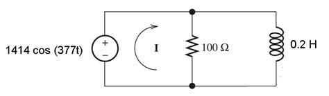 Solved In The Circuit Below Find The Phasor Current I Find Chegg Com
