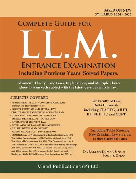 Complete Guide For LLM Entrance Examination ALLIED BOOK COMPANY