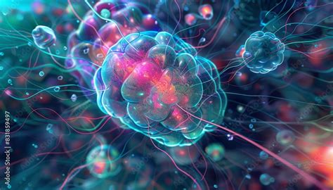 Capture The Concept Of Neural Synchronization In A Dynamic Digital