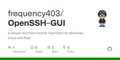 Github Frequency403openssh Gui A Simple Gui Front End For Openssh