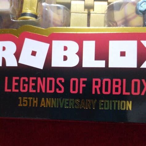 Roblox Legends Of Roblox Gold Anniversary Edition Box Only No Toys
