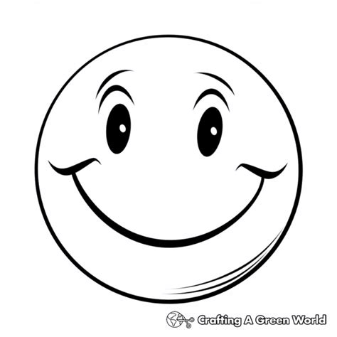Smiley Face Coloring Pages