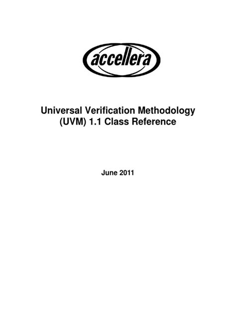 Uvm 11 Class Reference Final 06062011 Pdf Class Computer