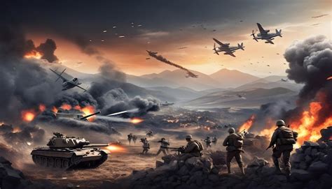 Premium Photo War Background Design