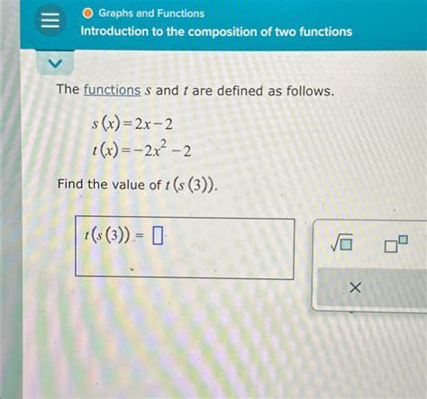 Solved Graphs And Functionsintroduction To The Composition