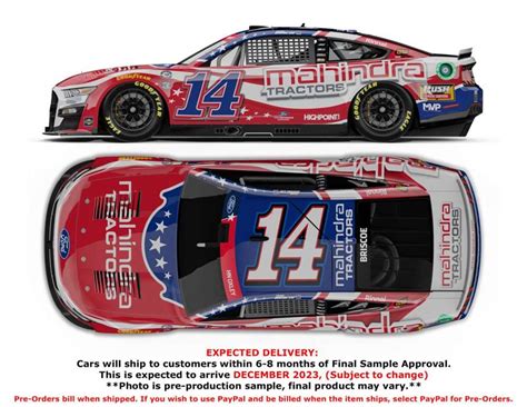 Chase Briscoe 2023 Mahindra Tractors Salutes 124 Nascar Diecast