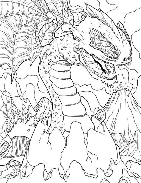 Lava Dragon Coloring Pages 2025