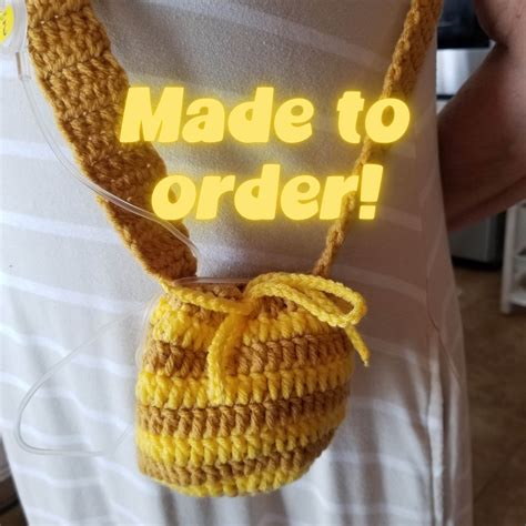 Chemo Crochet Bottle Holder Infusion Bottle Holder Chemo Bag Cancer