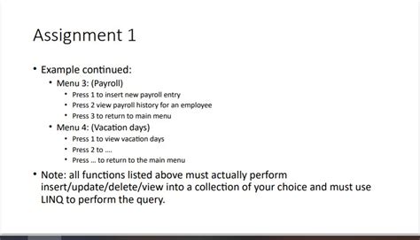 Assignment 1 • Create A Console App Using C Andnet