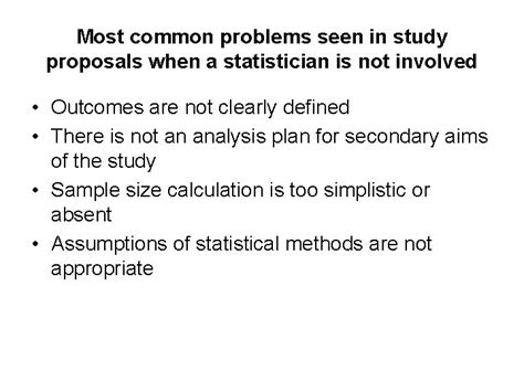 The Role Of The Statistician In Clinical Research