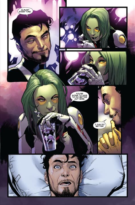 Sneak Peek Guardians Of The Galaxy Tony Stark Has Sex With Gamora