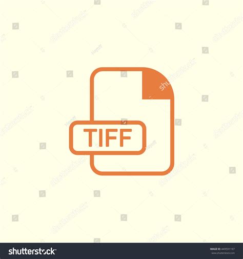 tiff file format icon stock vector 449591197 shutterstock