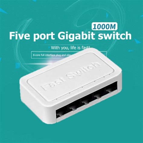 10 100 1000mbps Mini Gigabit Network Switch 5 Port Ethernet Switch