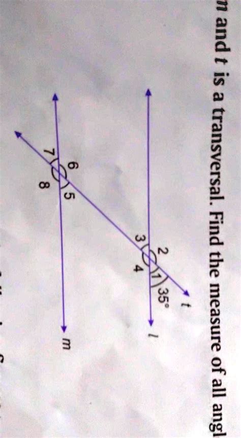 solved in the given figure 1 mandt is a transversal find the