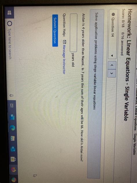 Solved Solve Application Problems Using Singe Variable