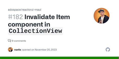 invalidate item component in `collectionview` · issue 182 · adospace