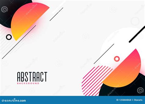 Modern Abstract Half Circle Background Stock Vector Illustration Of