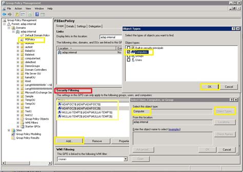 linking member servers to a gpo