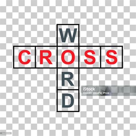 크로스워드 개념 아이콘 십자말 그래픽 기호 웹 플랫 벡터 일러스트 레이 션 가로세로 낱말퍼즐에 대한 스톡 벡터 아트 및 기타