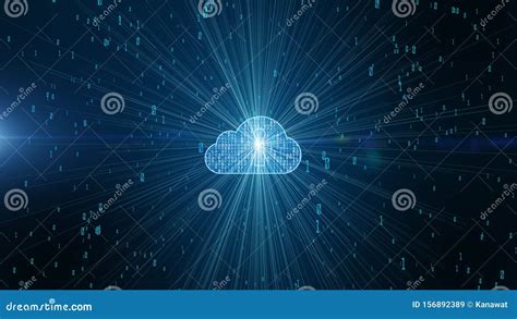 Cyber Security Digital Data And Conceptual Futuristic Look At Information Technology Of Big Data