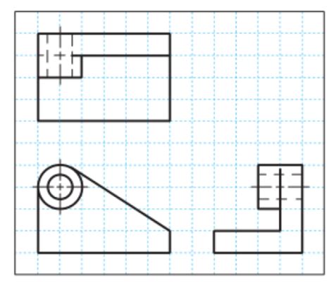 Solved Given Three Incomplete Views Of A Multi View Drawing