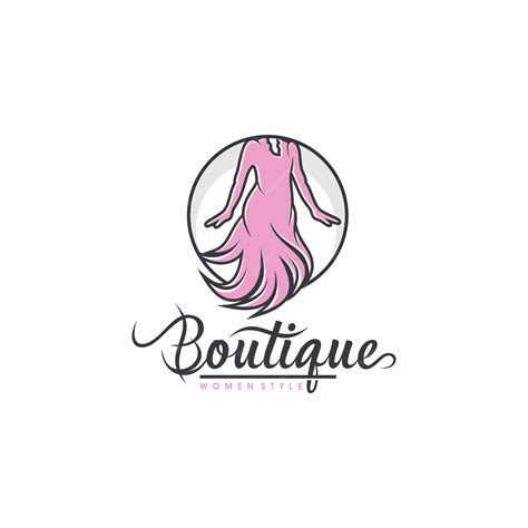 럭셔리 부티크 로고 벡터 템플릿 프리미엄 벡터