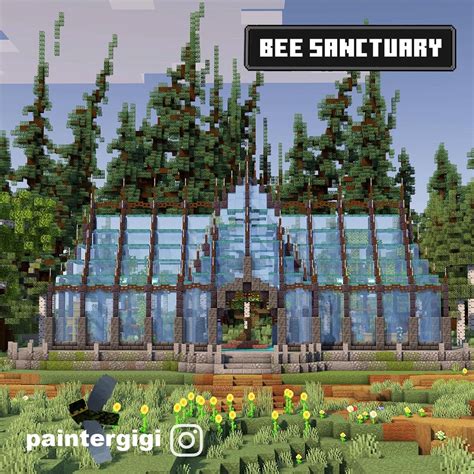 Paintergigi Minecraft Builder On Instagram Bee Sanctuary Created With